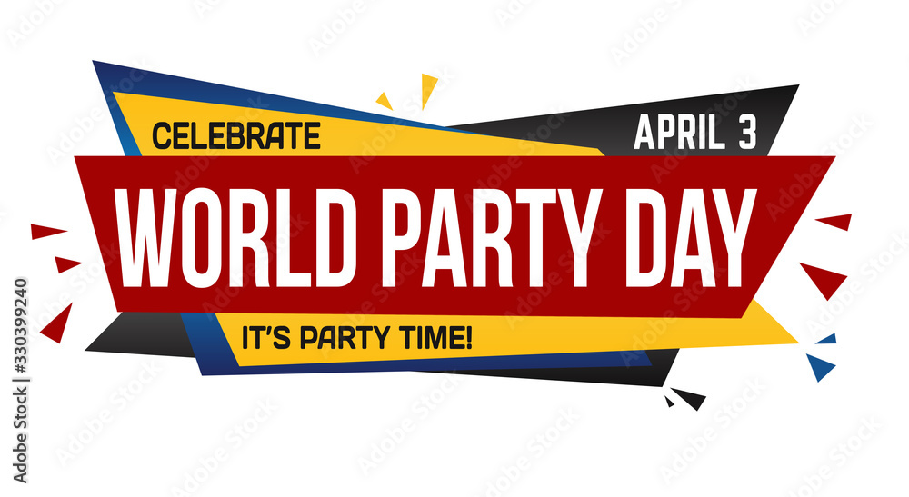 World party day banner design Stock Vector | Adobe Stock