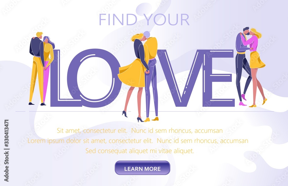 Find your Love Website Design for People Searching for Boyfriend or ...