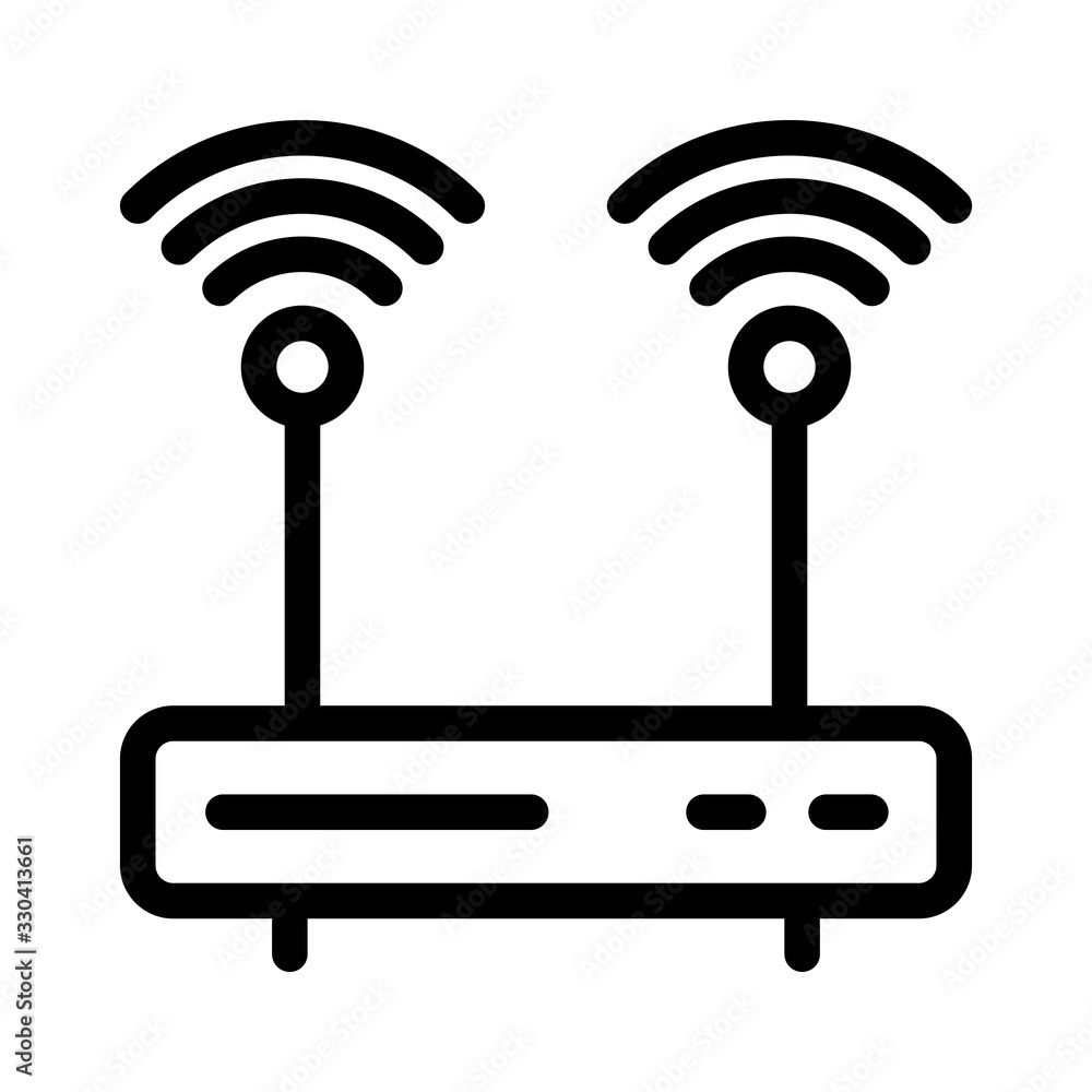 Wireless router icon. Modem, switch sign. Network, internet technology ...