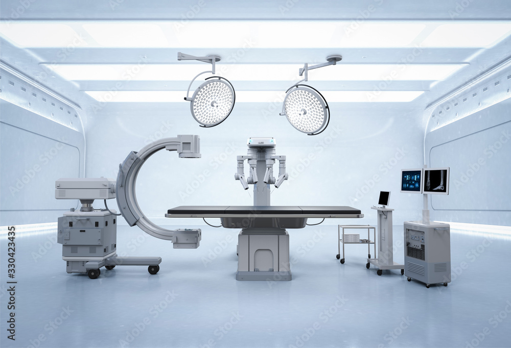 Surgery robot in operation room Stock Photo | Adobe Stock