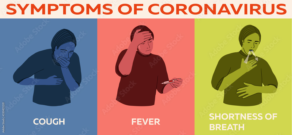 Coronavirus 2019-nCoV symptoms, healthcare and medicine infographic ...
