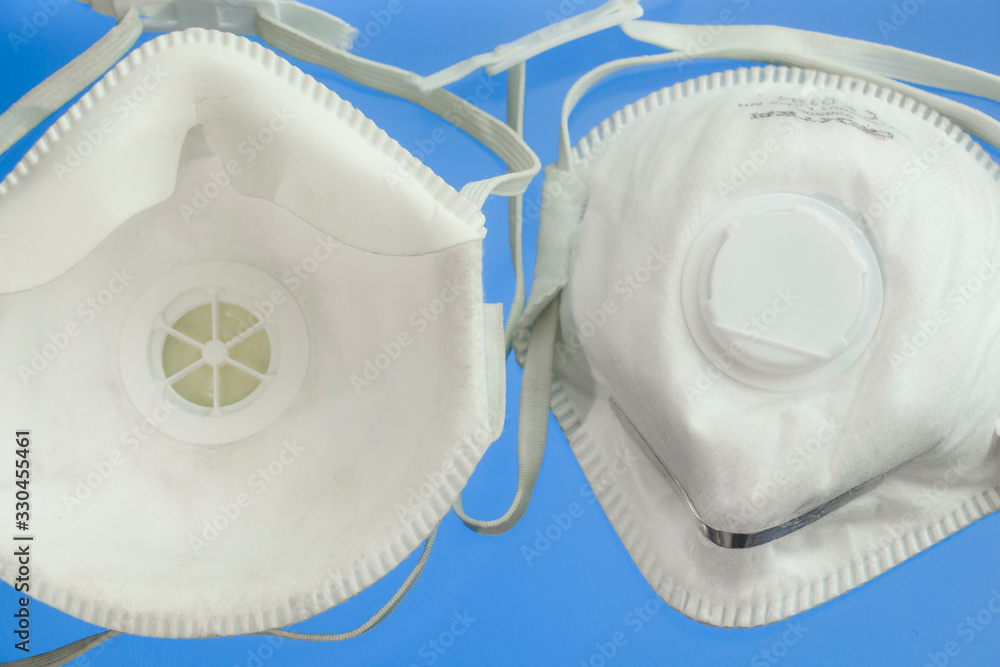 fpp2 mask front and back Stock Photo | Adobe Stock