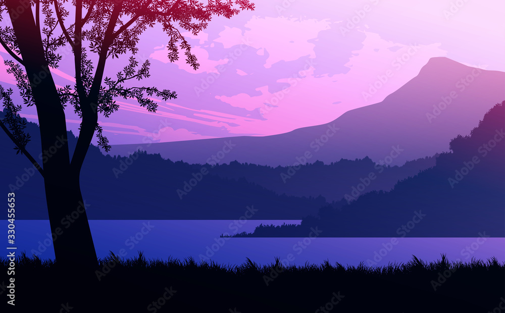 Horizon Landscape Vector