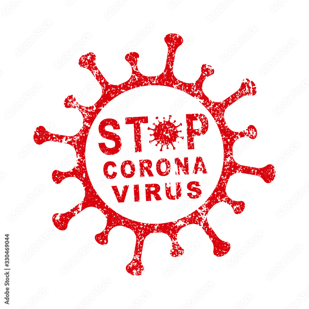 MERS Corona Virus Biohazard safety prohibition icon shape. biological ...
