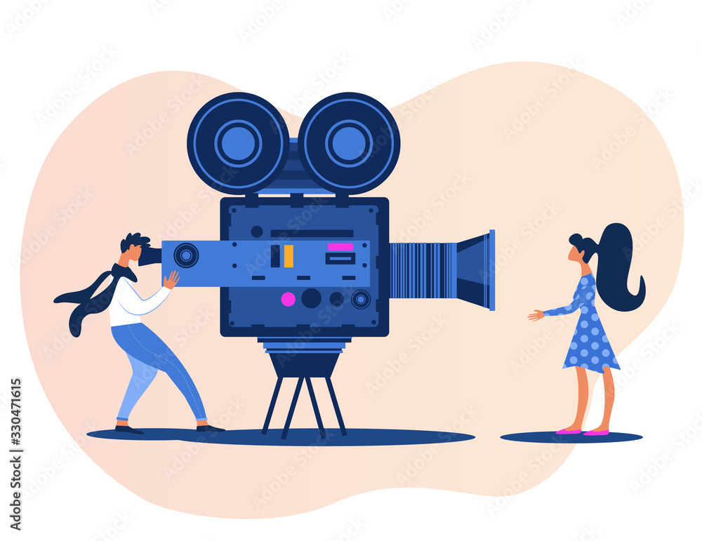 Cinematography, Film Entertainment Industry and Cinema Making Idea with ...