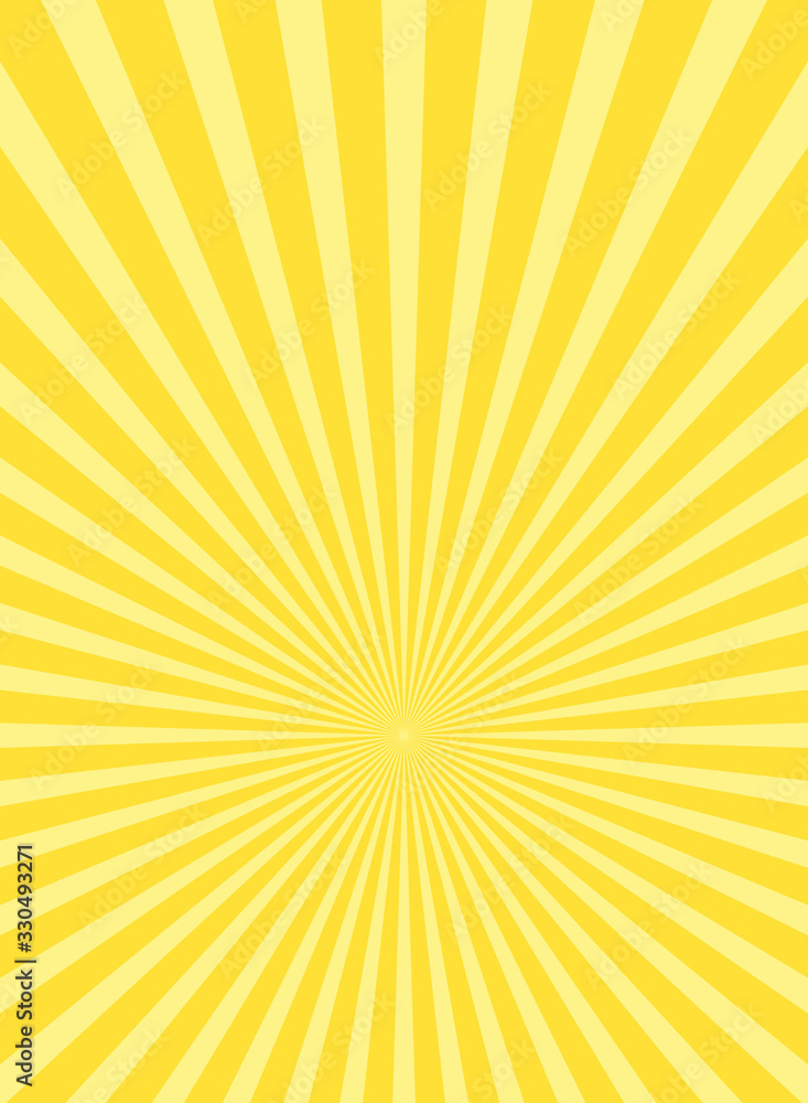 Sunlight rays vertical background. Bright yellow color burst background ...