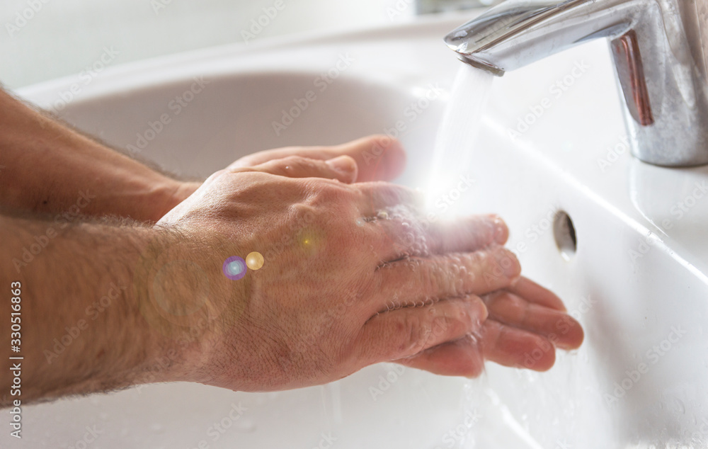 hand washing, prevention of coronavirus, personal hygiene. Stock Photo ...