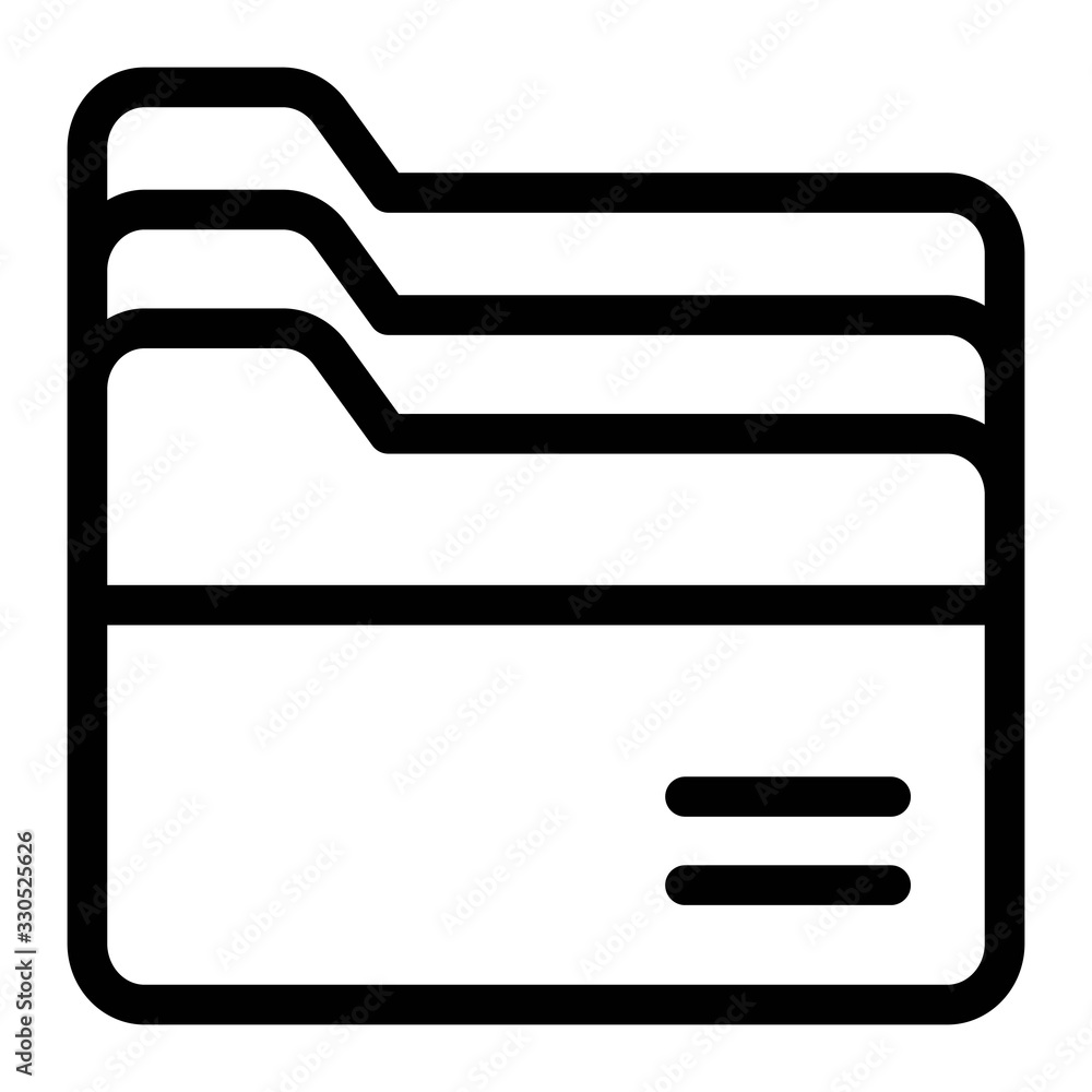 Computer folder icon. File, dossier archive symbol. Stock Vector ...