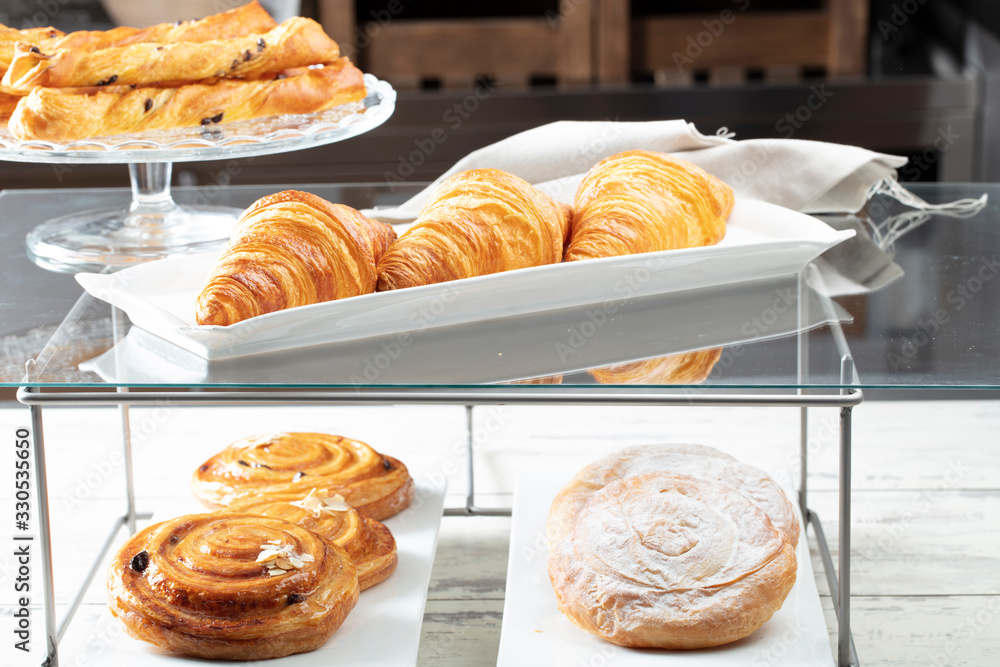pastelería bollos, desayuno. pastry buns, breakfast. Stock Photo ...
