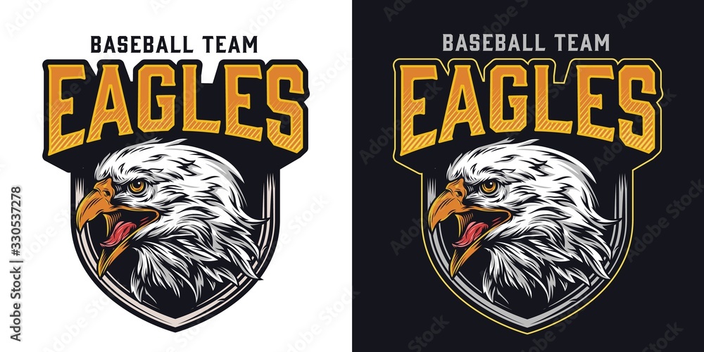 Baseball team colorful logo Stock Vector | Adobe Stock