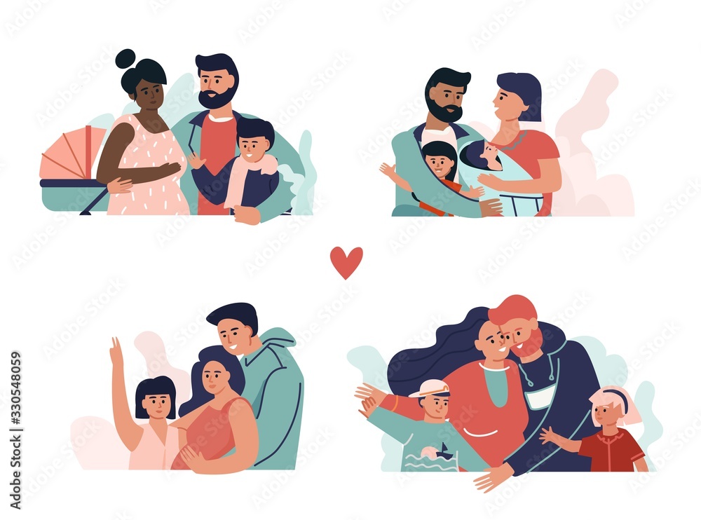 Parents And Children Together Clipart Free