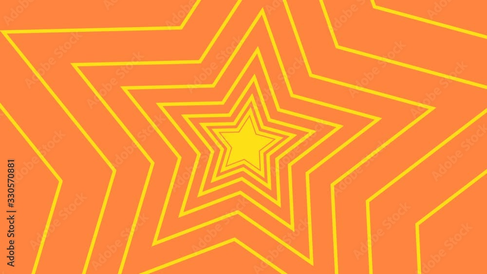 Comic 2d animation background 4k cartoon video yellow star animation ...