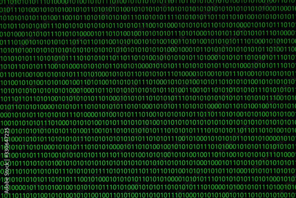 green binary code background Stock Illustration | Adobe Stock