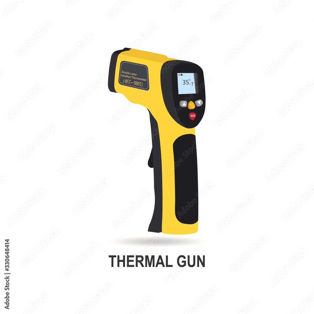 Infrared thermometer gun for forehead with temperature range standards ...
