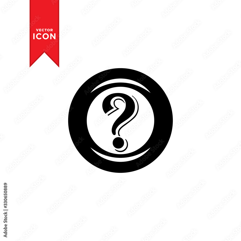 Question mark icon vector. Modern flat design style on white background ...