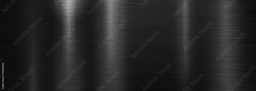 Black brushed polished metal plate or texture Stock Photo | Adobe Stock