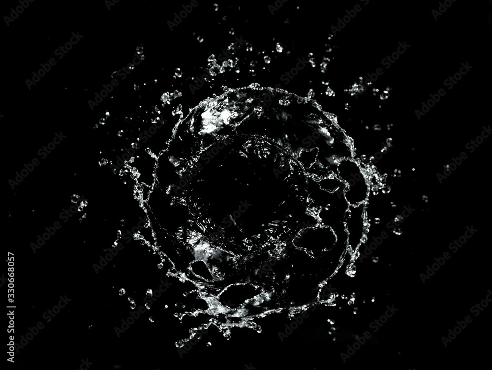 Abstract twister shape of water splash Stock Photo | Adobe Stock