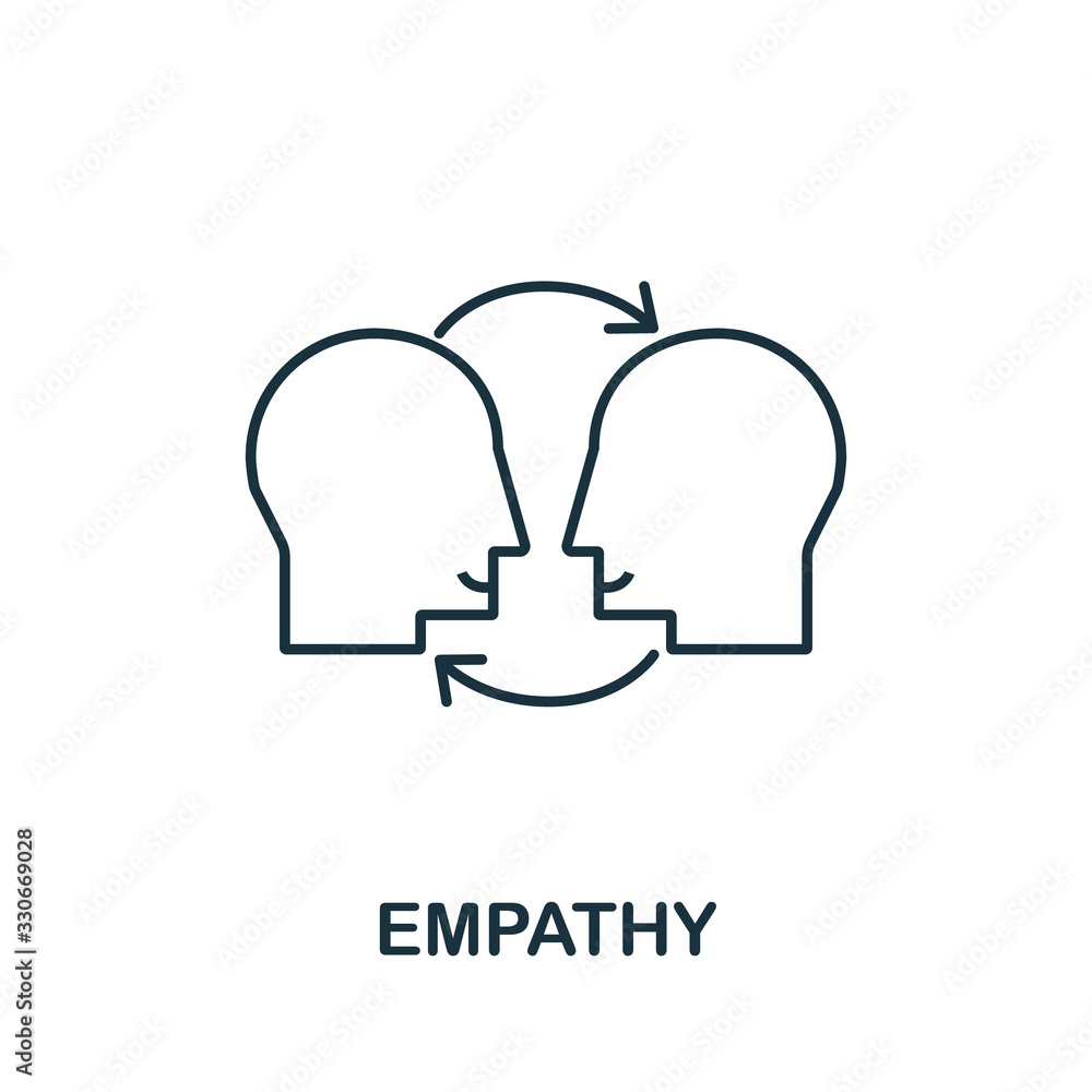 Empathy icon from life skills collection. Simple line Empathy icon for ...