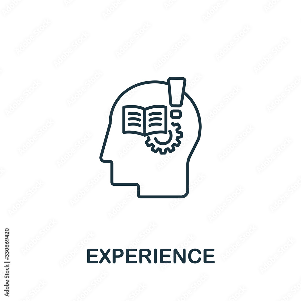 Experience icon from teamwork collection. Simple line element ...
