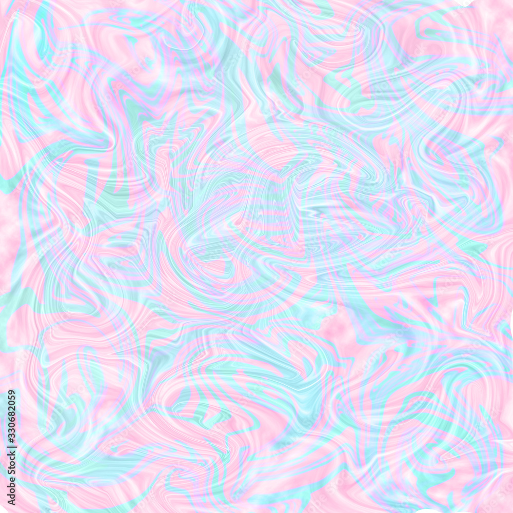 Colorful pastel digital generated illustration - swirl background with ...