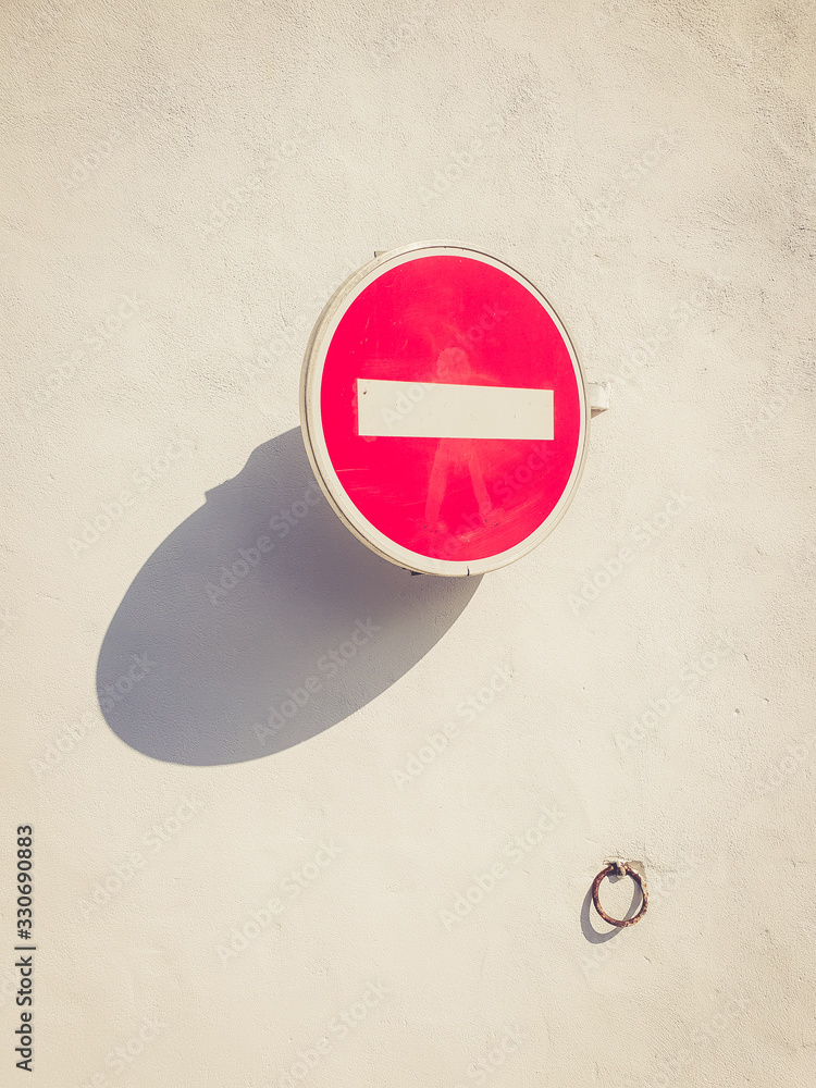 Panneau sens interdit Stock Photo | Adobe Stock
