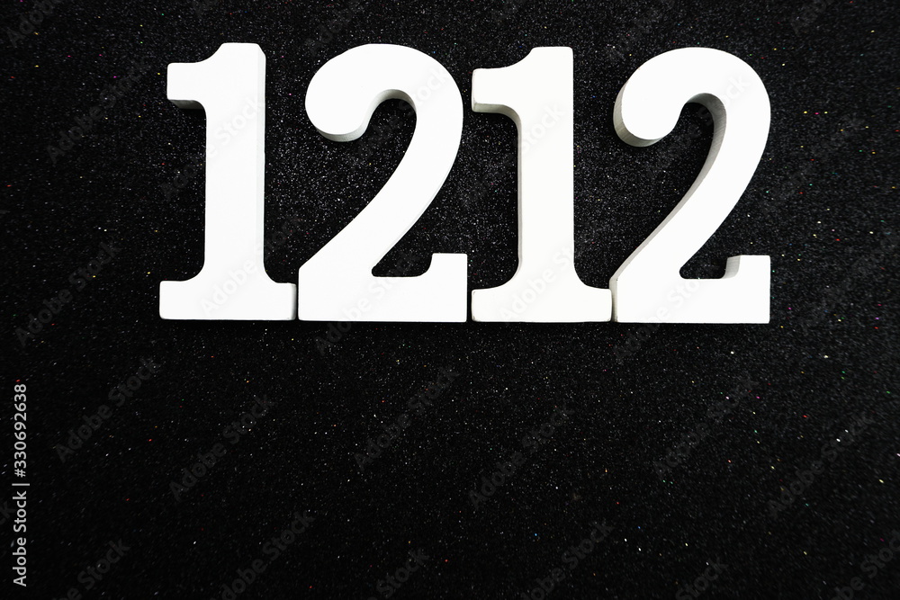 1212 alphabet letters on black glitter background Stock Photo | Adobe Stock