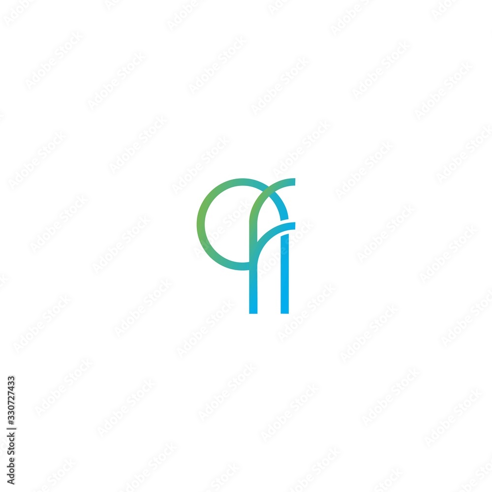 letter FP logo icon vector Stock Vector | Adobe Stock