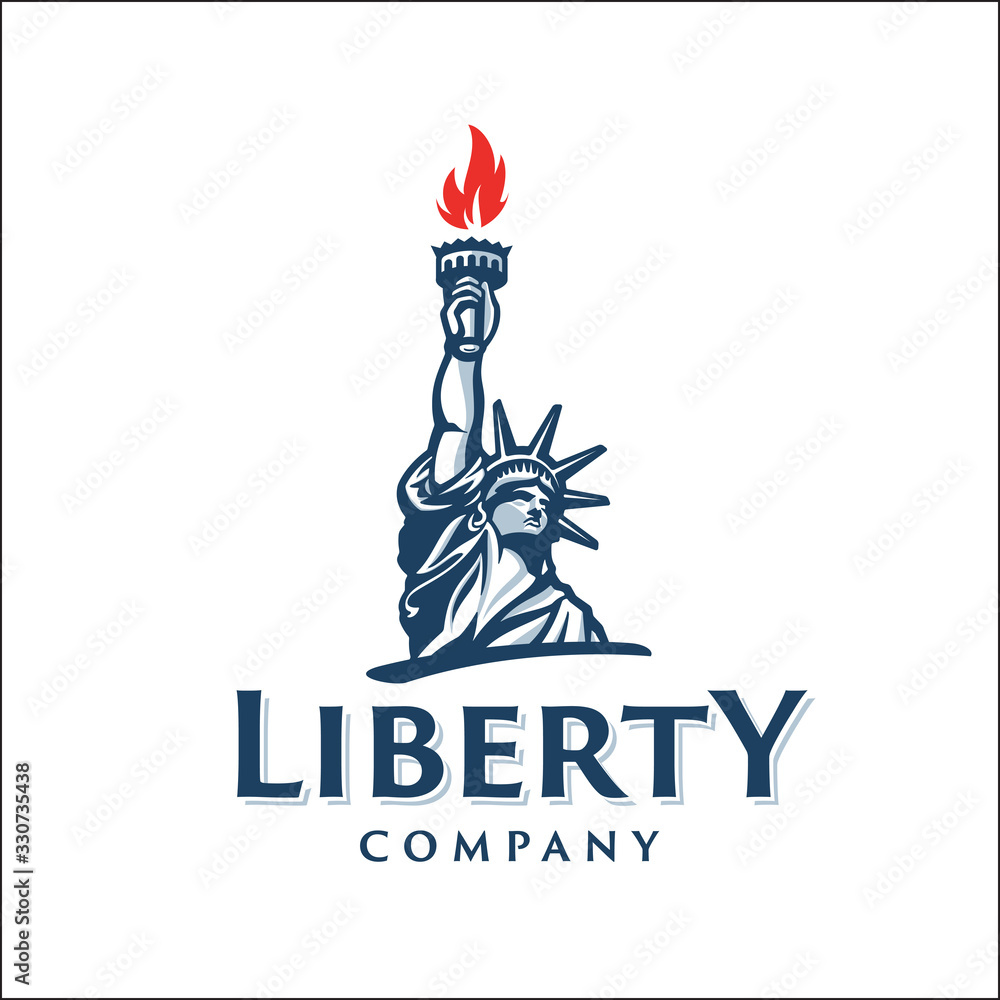 Attractive and Memorable Liberty Statue Graphic Symbol Stock Vector ...