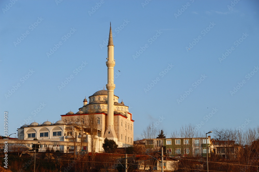 mosque, istanbul, turkey, architecture, minaret, religion, blue, travel ...
