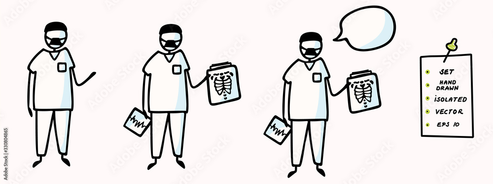 Corona virus covid 19 stickman doctor nurse explainer infographic. News ...