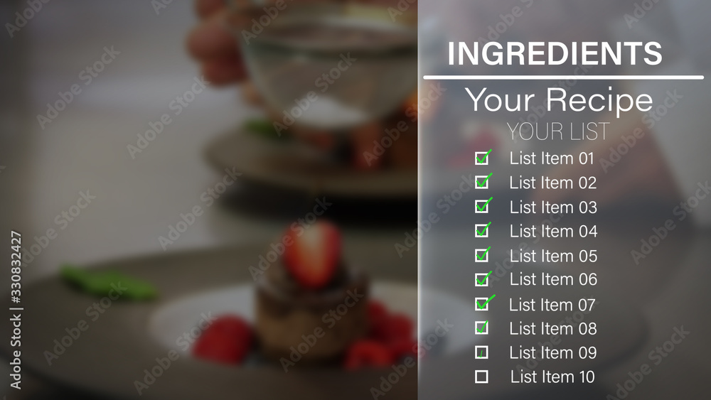 Clean List Overlay Stock Template | Adobe Stock