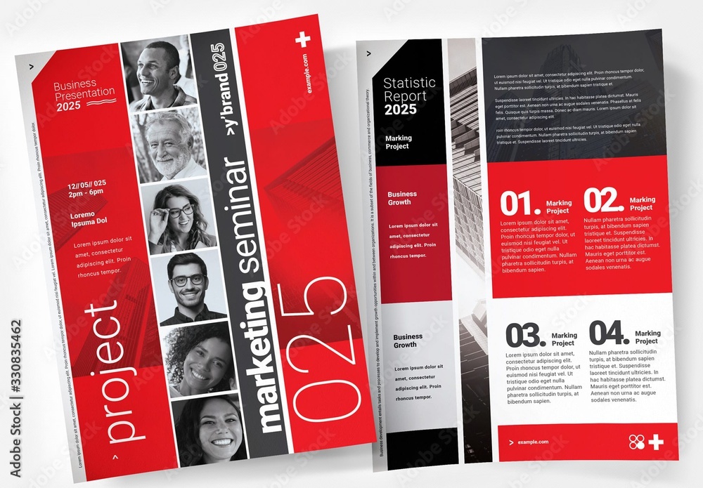 Red and Black Poster Layout Stock Template | Adobe Stock