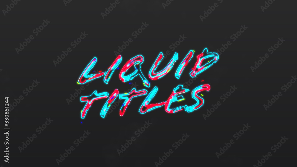Liquid Bold Titles Stock Template | Adobe Stock