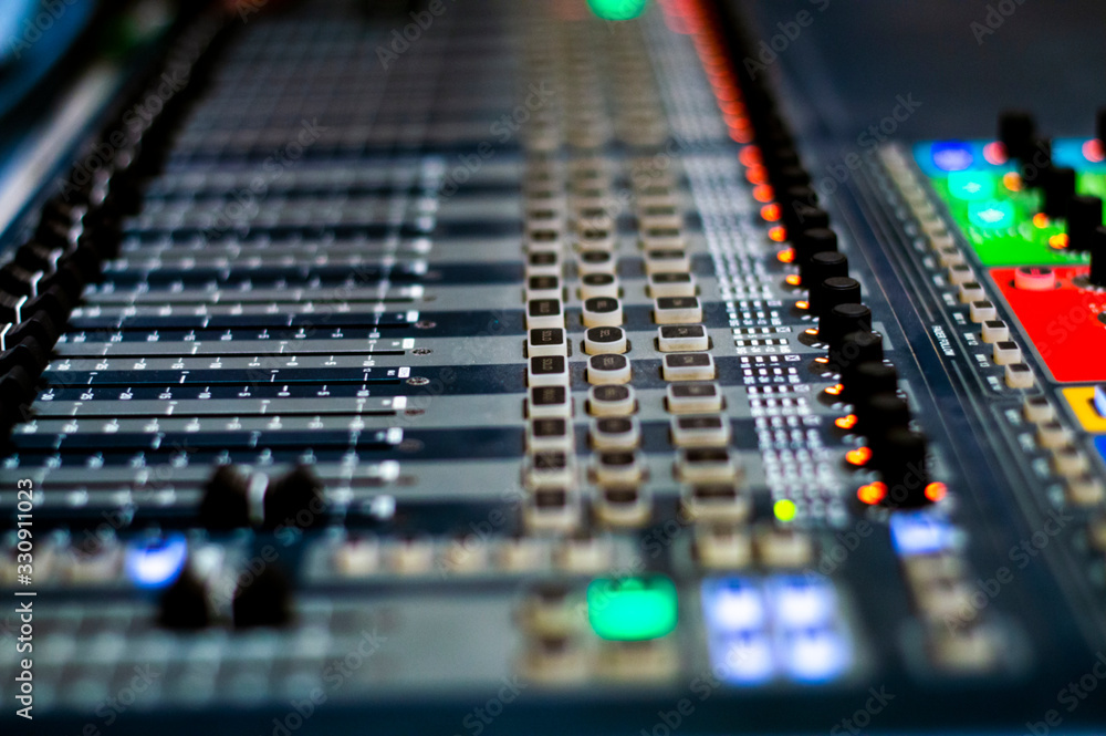 mixing console Stock Photo | Adobe Stock