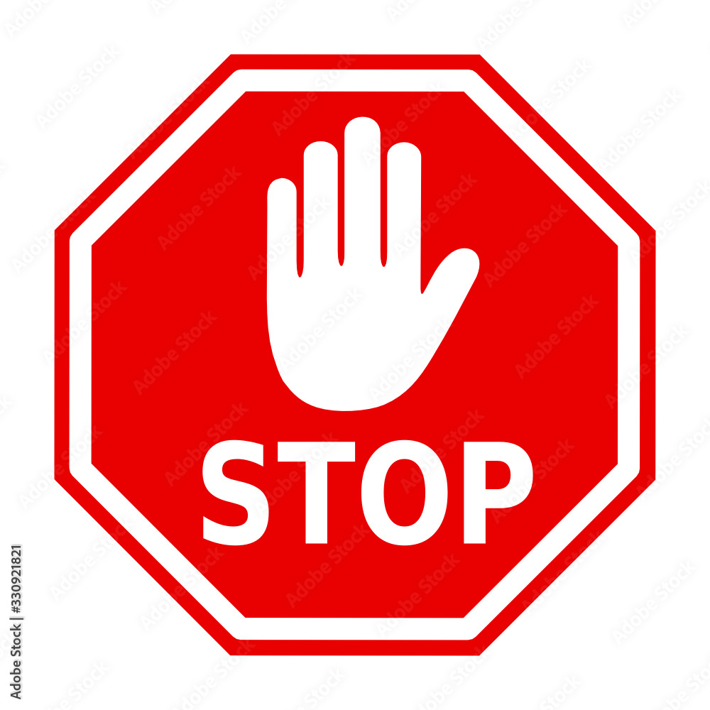znak stop Stock Vector | Adobe Stock