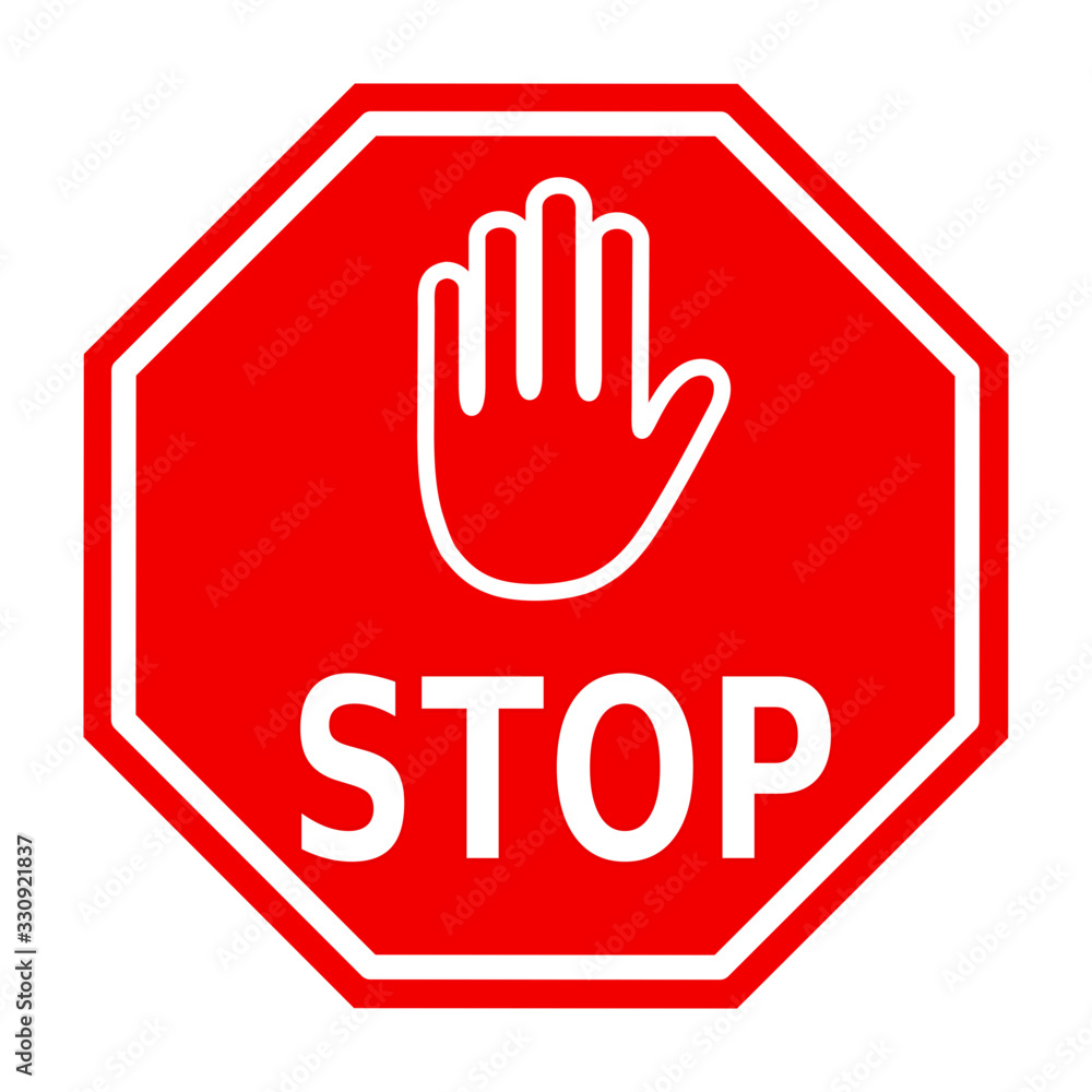 znak stop Stock Vector | Adobe Stock