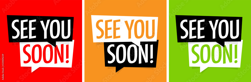 See you soon Stock Vector | Adobe Stock