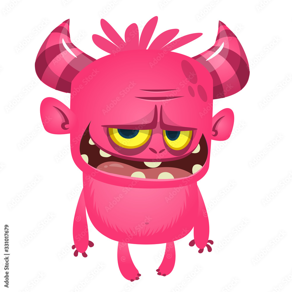 Cartoon funny devil laughing. Vector illustration for Halloween Stock ...