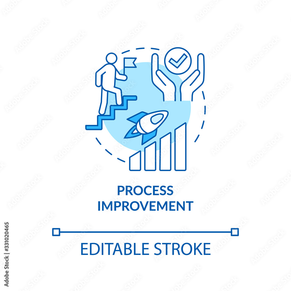 Creative process improvement concept icon. Design studio workflow ...