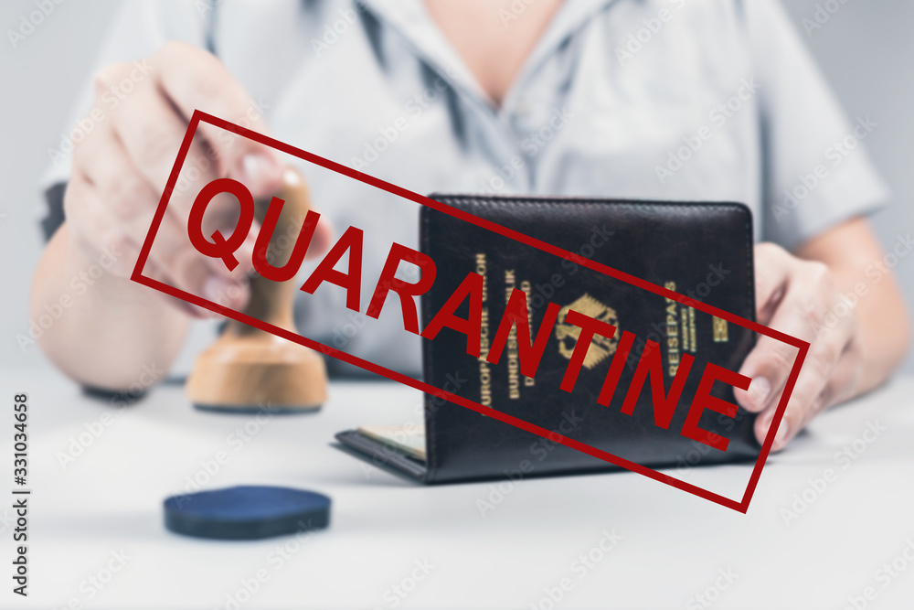 Quarantine, closure of the borders of countries due to the coronavirus ...