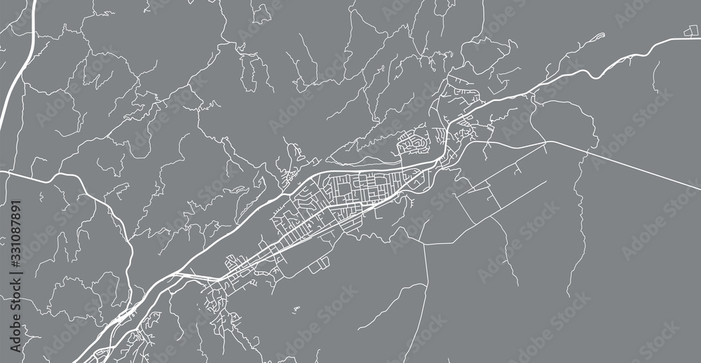 Urban vector city map of Upper Hutt, New Zealand Stock Vector | Adobe Stock