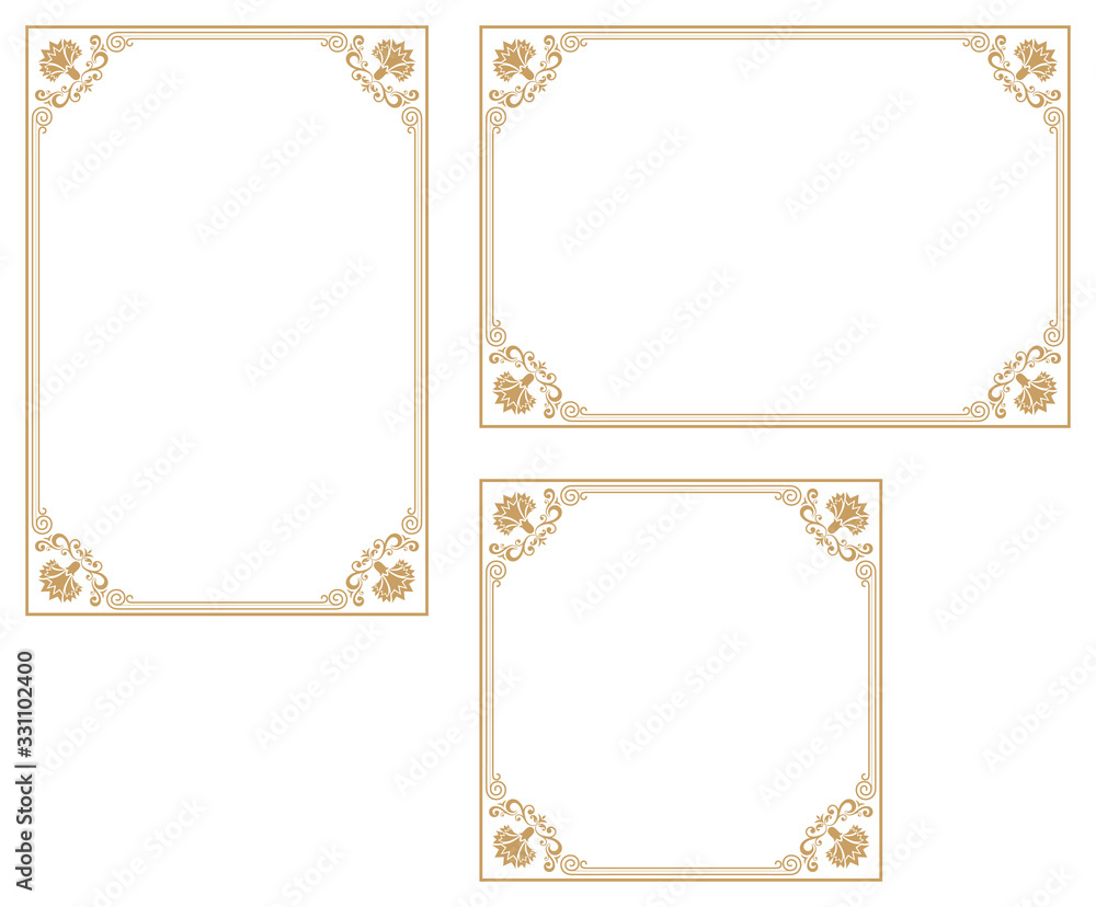 Vetor de Decorative frame with carnation theme.A frame that gave a ...