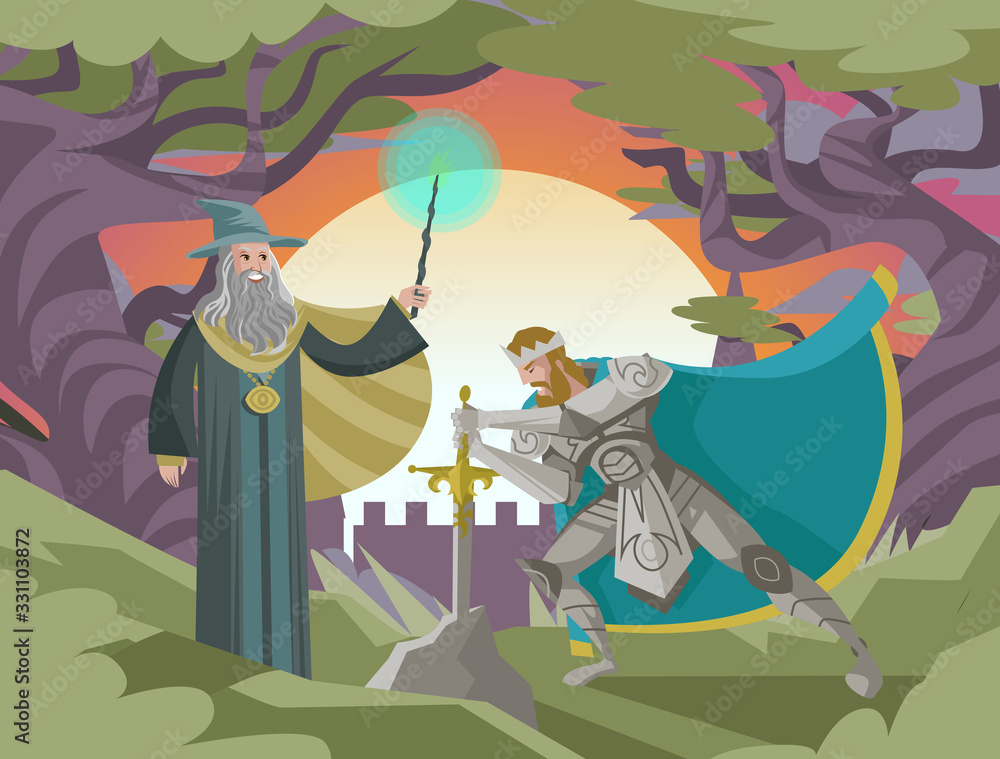 Merlin The Wizard And King Arthur
