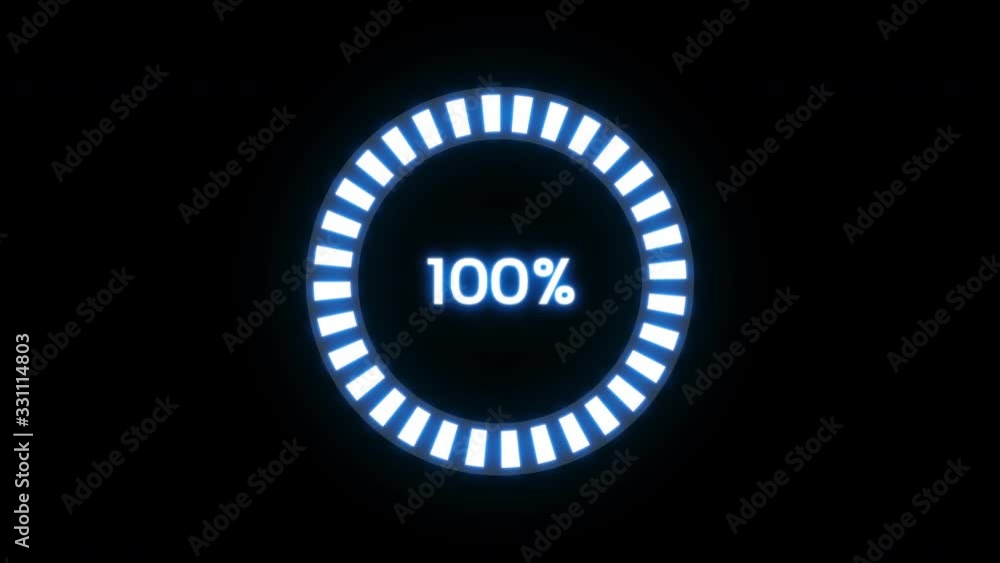 Vidéo Stock 4K Video of Animation Science Futuristic Loading Circle ...