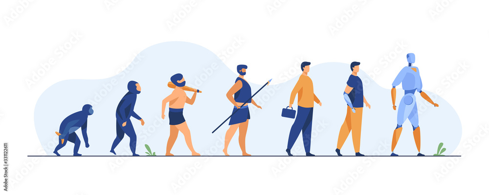Evolution Of Man Robot