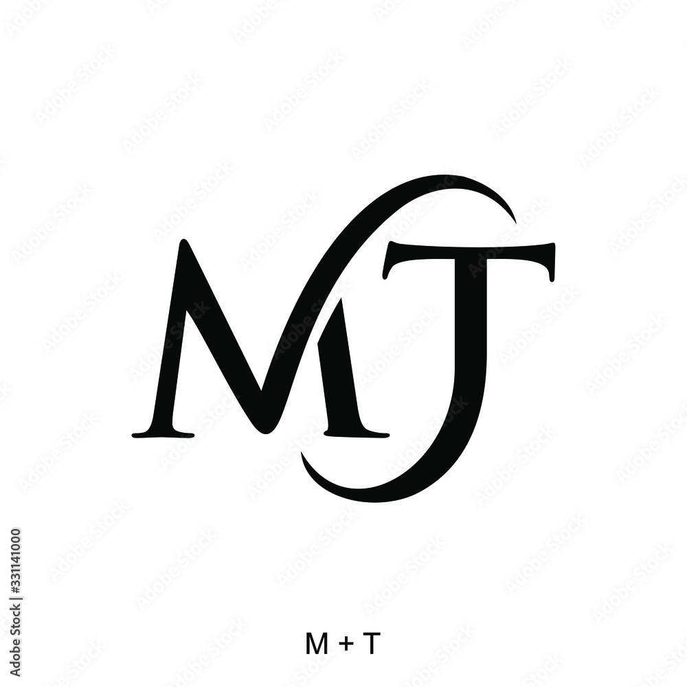 M and T letter for logo design concept, very suitable in various ...