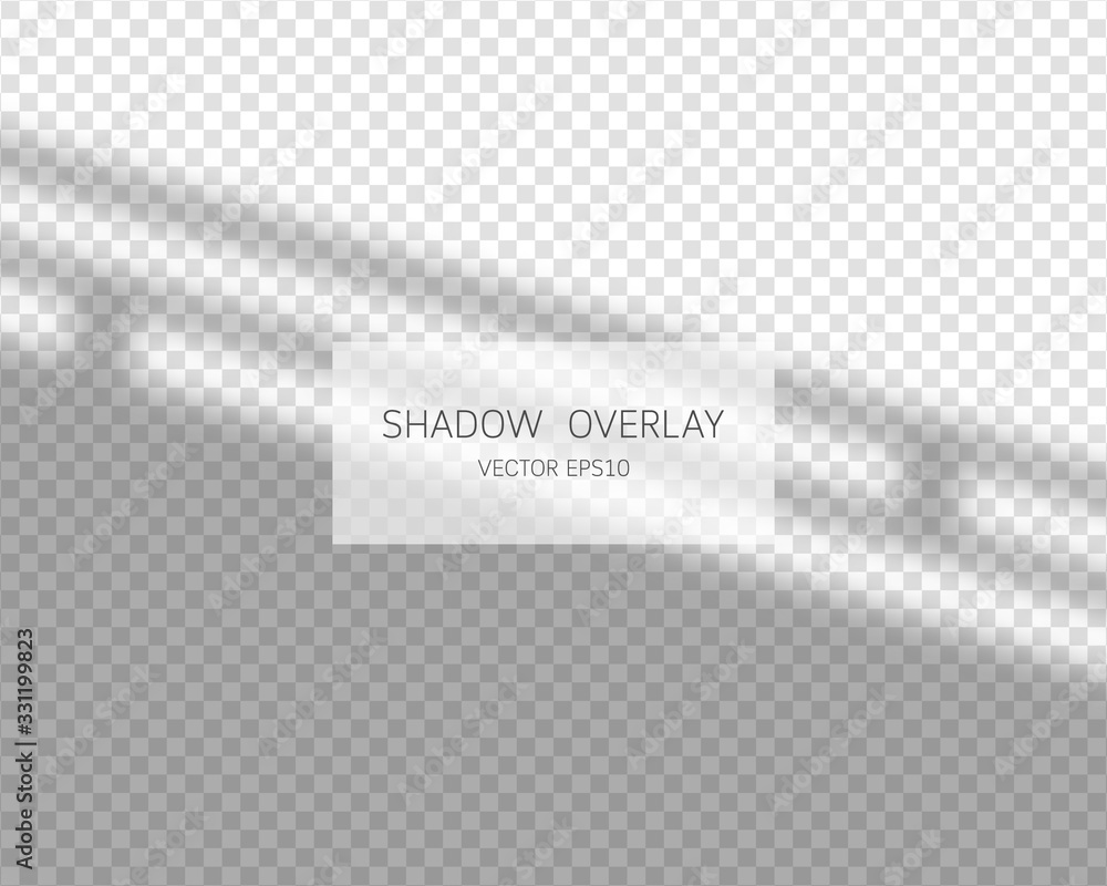 Shadow overlay effect. Natural shadows from window isolated on ...