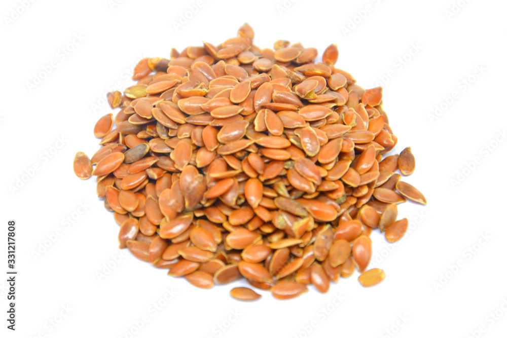 Linum usitatissimum is scientific name of Brown Flax seed. Also known ...
