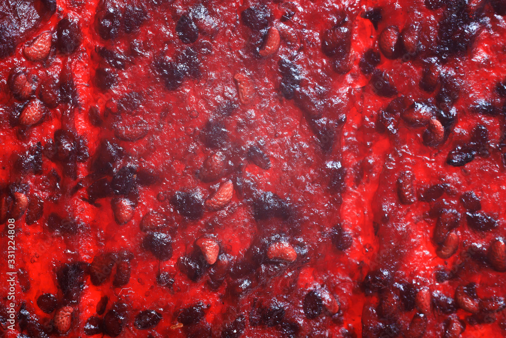 Texture of raspberry jam, food theme background, pastila. No sugar ...