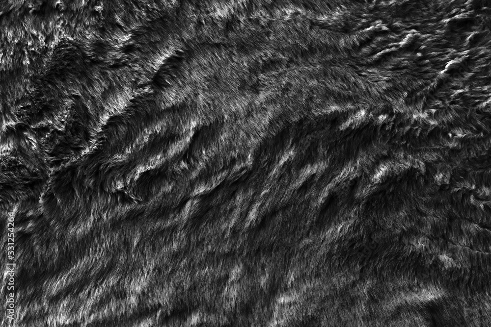 Black real wool with a darktop texture background, dark natural sheep ...